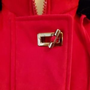 fleet street | Jackets & Coats | New Red Hooded Coat By Fleet Street ...